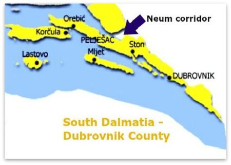 Map of the Dalmatia Coast - Croatia Wise