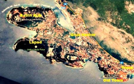 Tourist Map of Dubrovnik, Croatia - Croatia Wise
