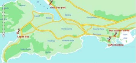 11 lapad bay map – Croatia Wise