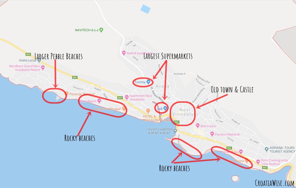 Travel Guide to Novi Vinodolski, Croatia: Best Hotels, Beaches, Things ...